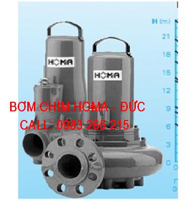 Bơm chìm nước thải HOMA: Bơm chìm SERI: TP