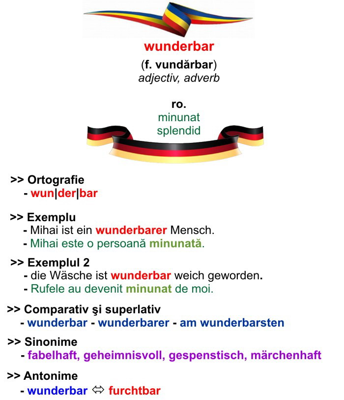 Deutsch für alle: wunderbar