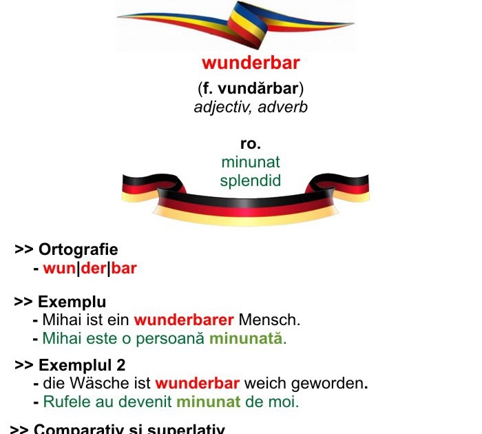 Deutsch für alle: wunderbar