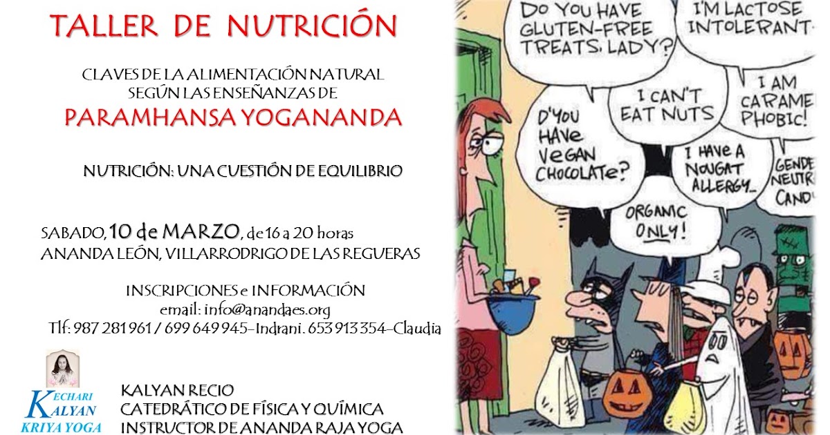 ANANDA LLANES: Taller de NUTRICIÓN en Ananda León