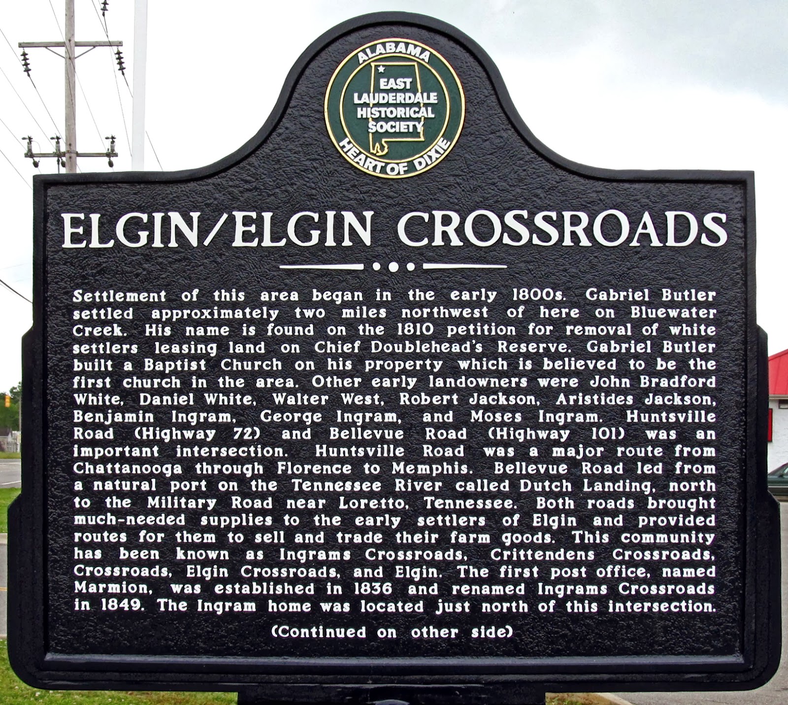 More Signs of the Past: Elgin / Elgin Crossroads