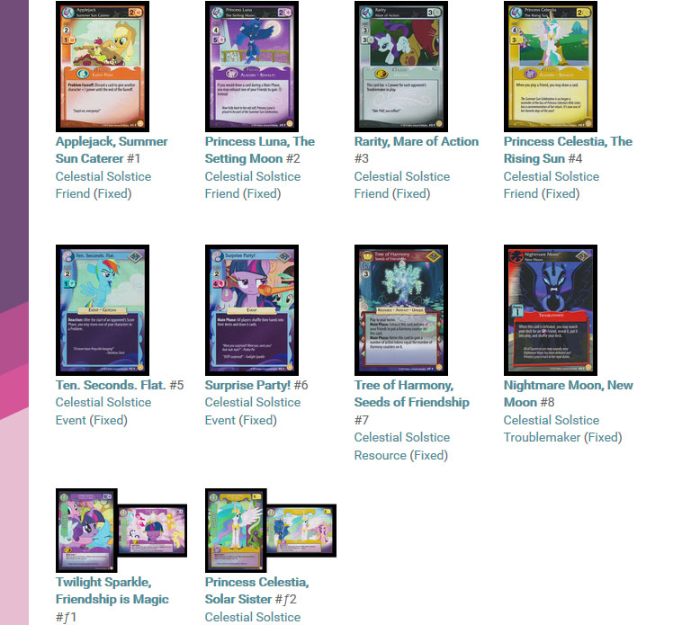 MLPMerch.com Releases MLP CCG Database | MLP Merch