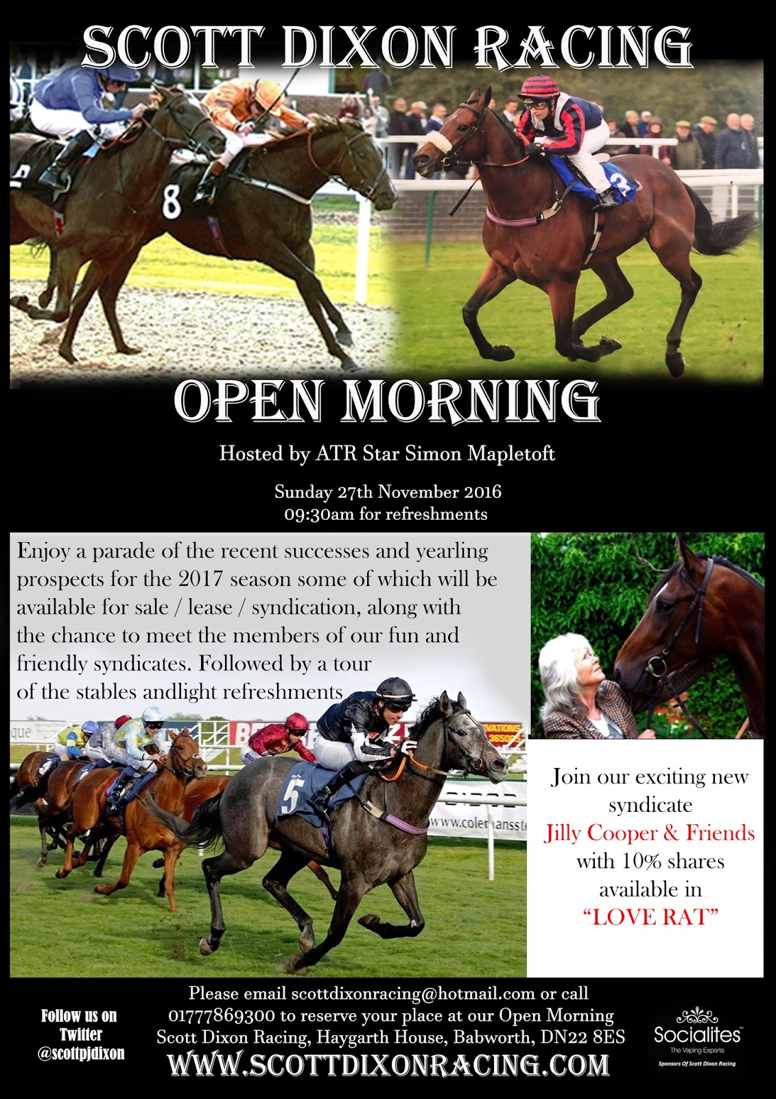 Jilly Cooper and Friends Horse Racing Syndicate