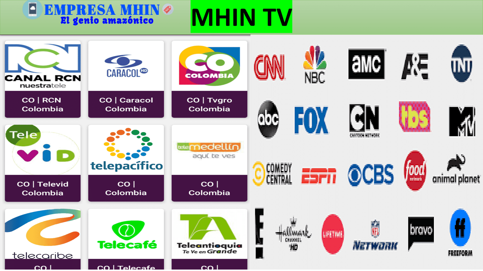 EL GENIO AMAZONICO: TV EN VIVO CON CANALES NACIONALES E INTERNACIONALES