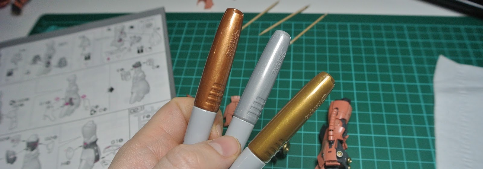 APFRO´s GUNPLA: Review of SHARPIE MARKERS as Gundam markers