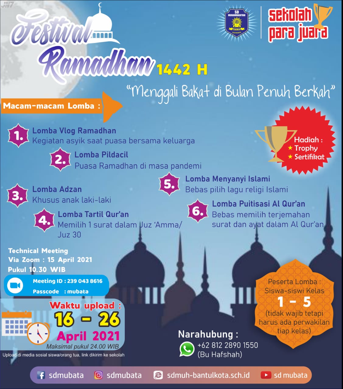 FESTIVAL RAMADHAN | SD Muhammadiyah Bantul Kota