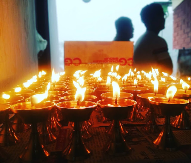 Traditional way of Offering Butter Lamp - About Kurseong Hill Diaries