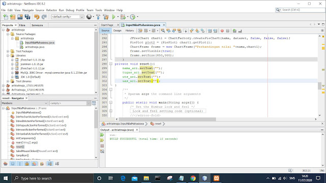 Membuat Program Aplikasi Crud Database Mahasiswa Dengan