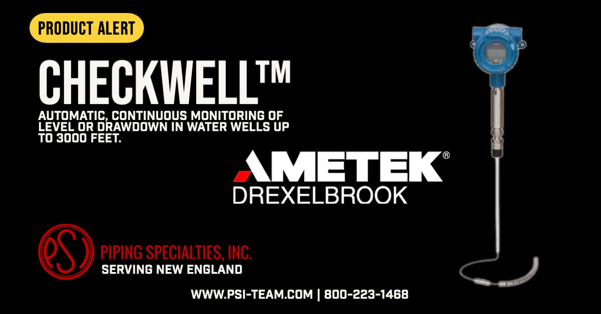 Drexelbrook CheckWell™ Water Well Level Sensor | Piping Specialties and ...