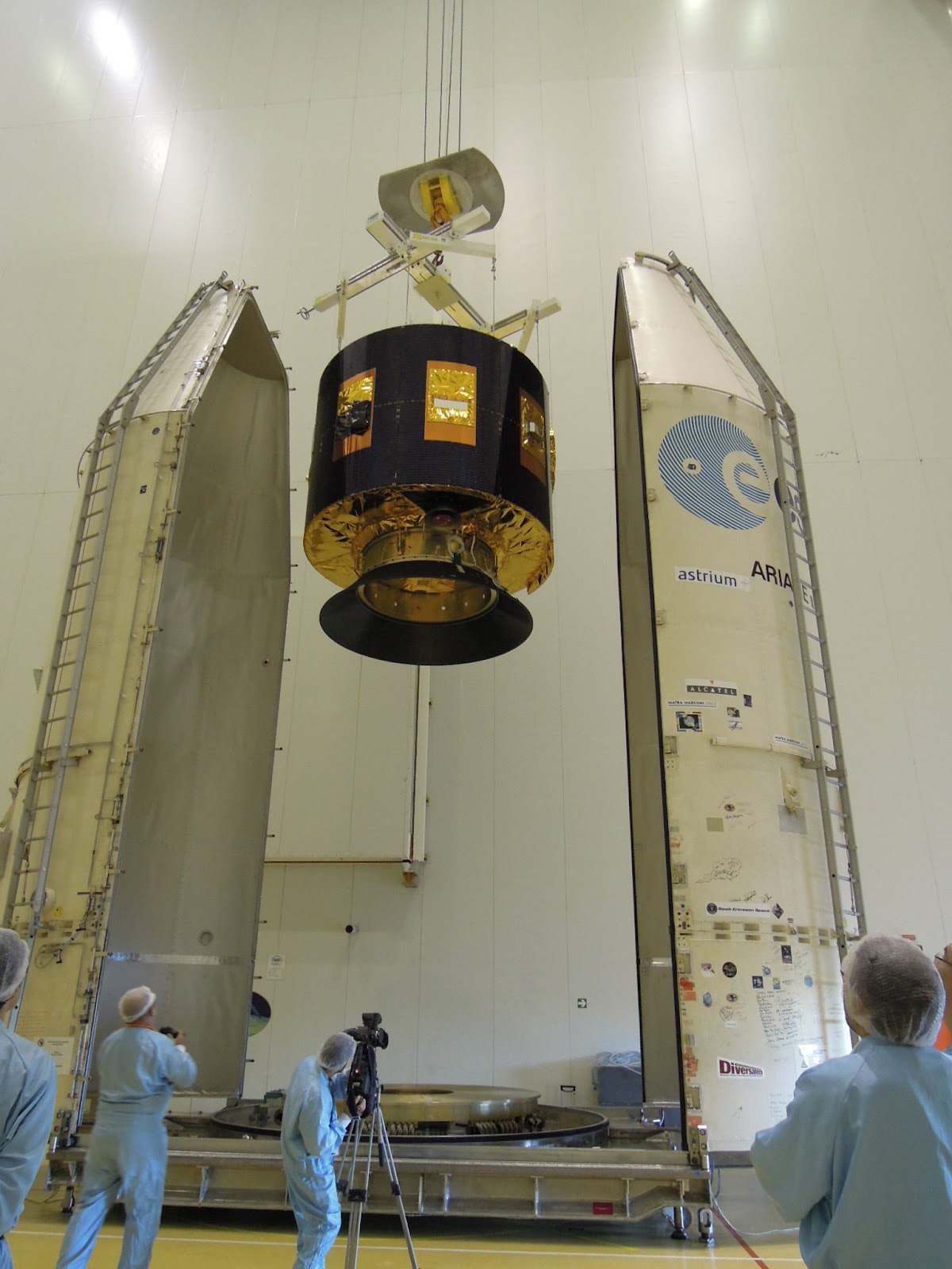 MSG-3 Launch Campaign: MSG-3 mated on Ariane 5