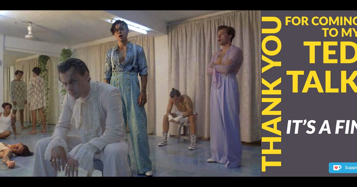 Thank you for coming to my TED TALK: It's a Fine Line