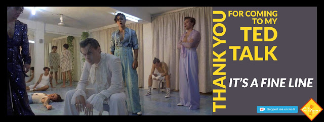 Thank you for coming to my TED TALK: It's a Fine Line