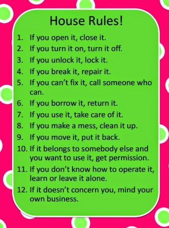 House Rules! and How do you follow? | Little Priorities