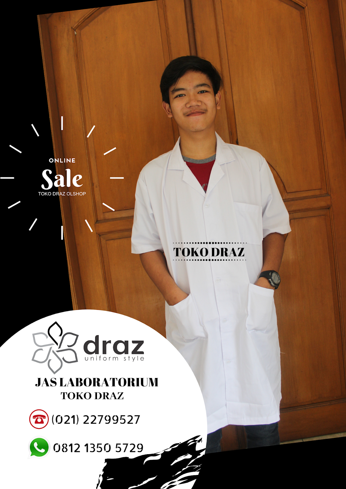 0812-1350-5729 Konveksi Seragam Jas Laboratorium Lengan Pendek | Gerai ...