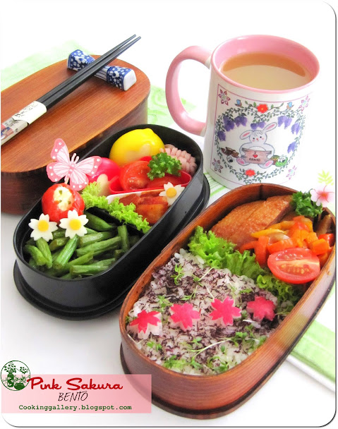 Pink Sakura Bento | Cooking Gallery