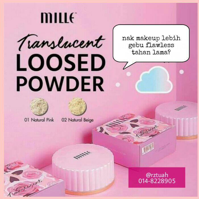 Mille Translucent Loose Powder - Makeup Viral Terlaris & Terbaik!