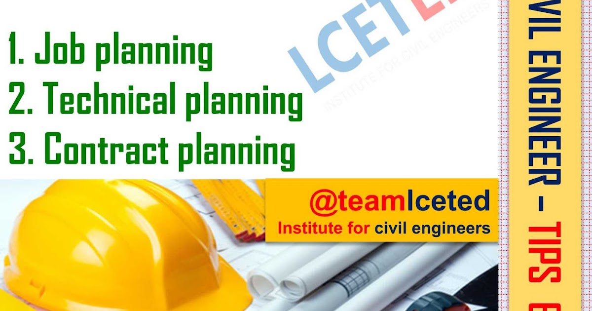 Stages Of Construction Planning | Job Planning | Technical Planning ...