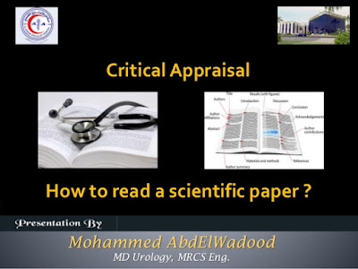 Critical Appraisal: How to read a scientific paper?