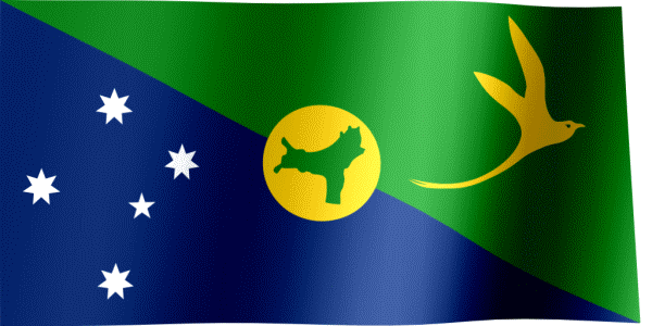 Flag of Christmas Island (GIF) - All Waving Flags