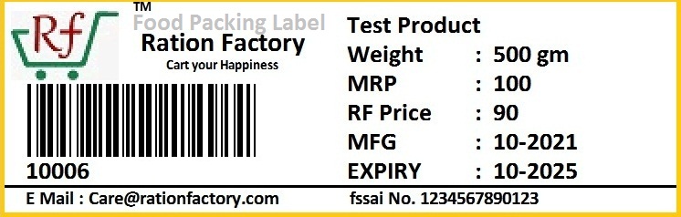 Food Packing Label Designs with Free Barcode Printing Software ...