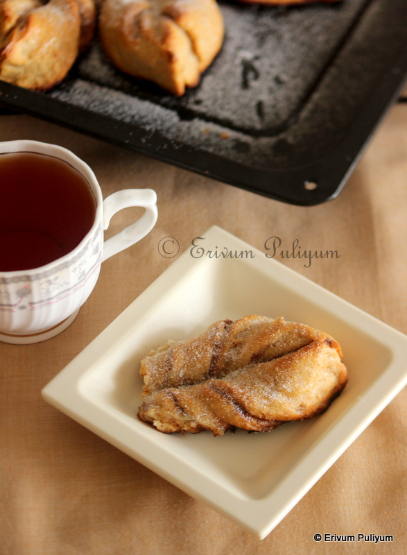 Erivum Puliyum: Cinnamon Pull Apart Wheat Bread | Star- Shaped Cinnamon ...