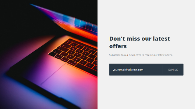 Awesome Newsletter Section Using Only Html And Css Darkcode 5692