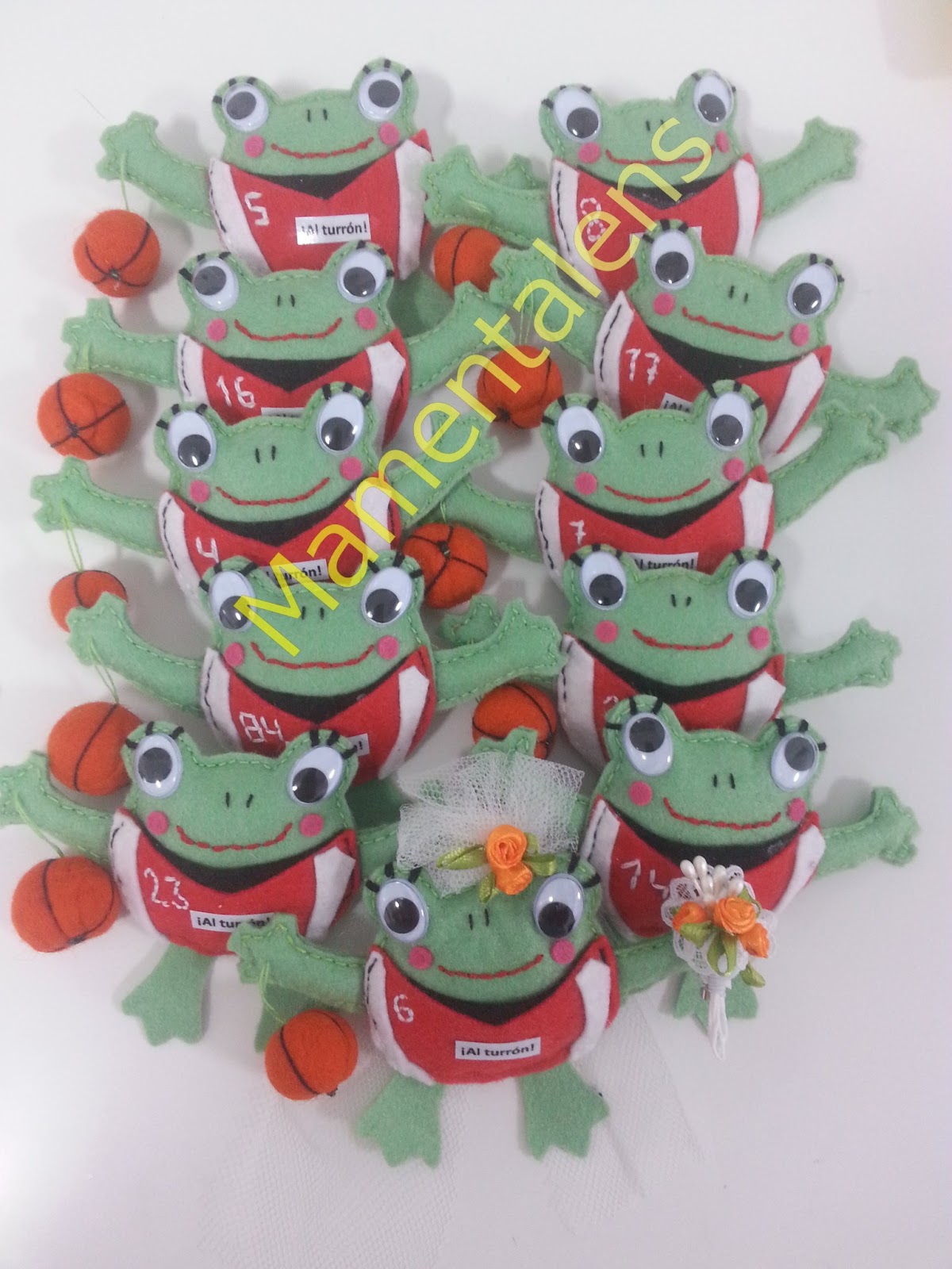 Creatividad y Artesanía: Mi primer encargo de boda: Equipo de ranas ...