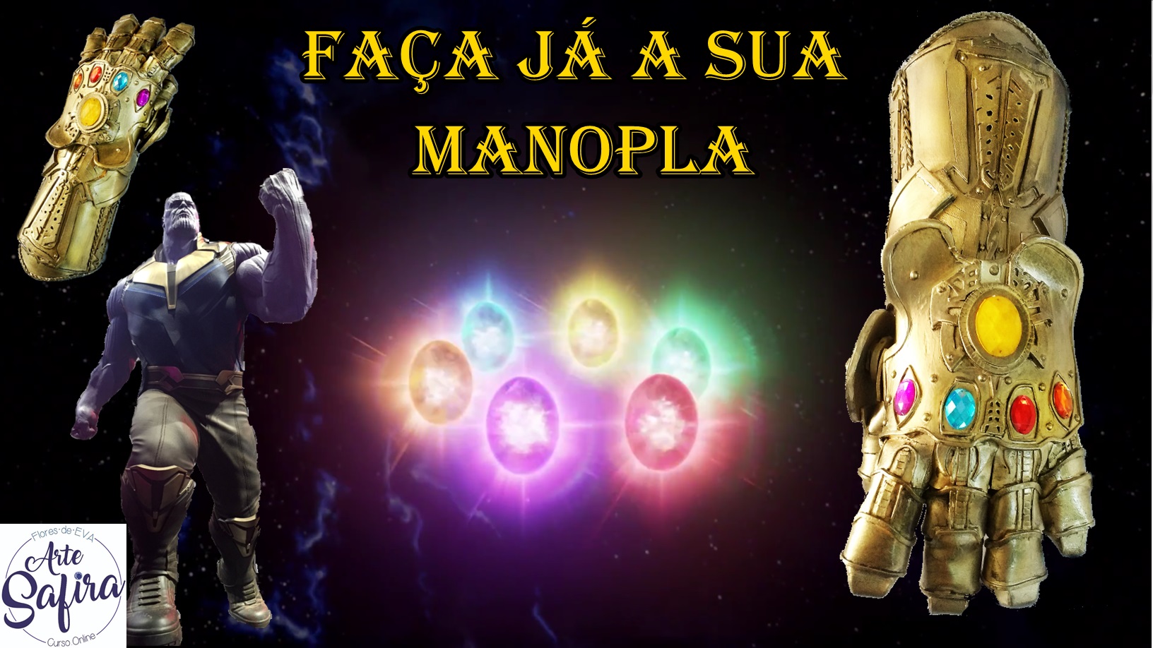Arte Safira: Manopla do infinito com e.v.a tutorial bem simples
