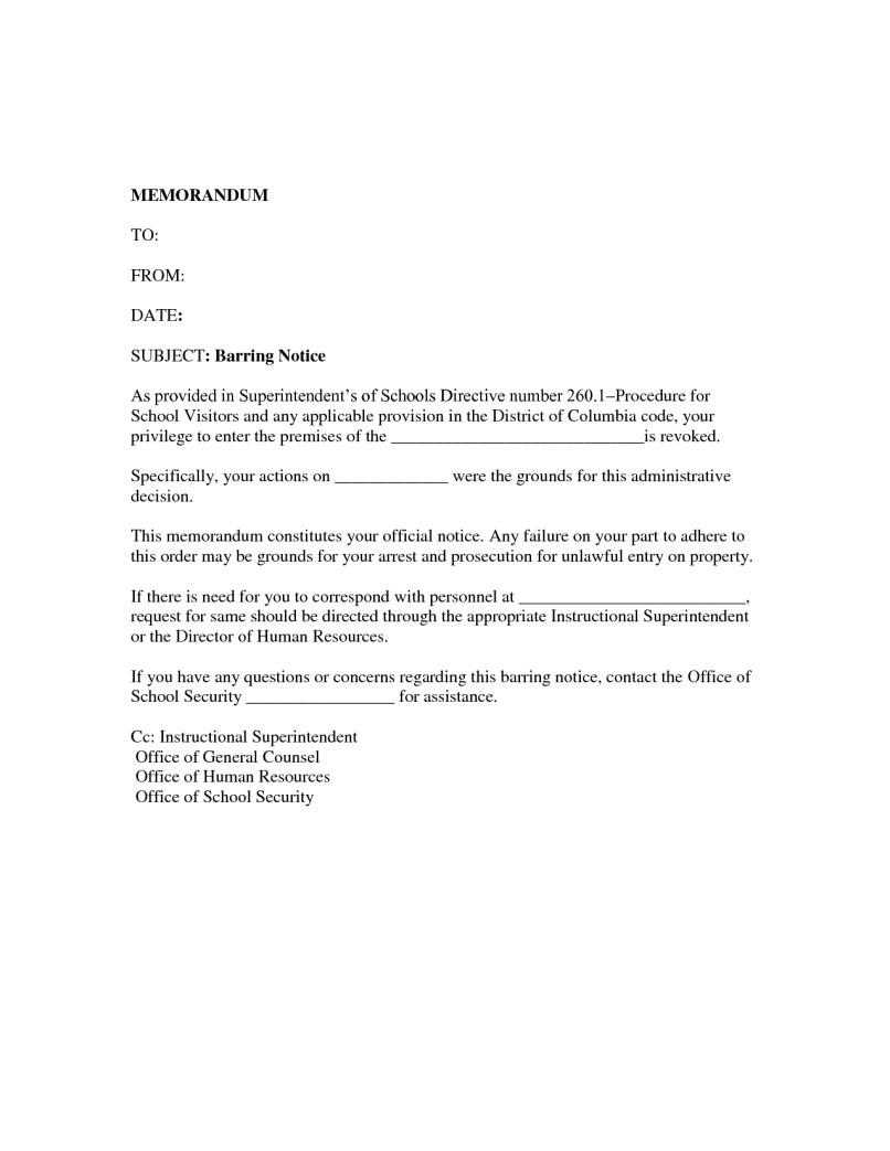 Cease And Desist Trespassing Letter Template ~ Resume Letter