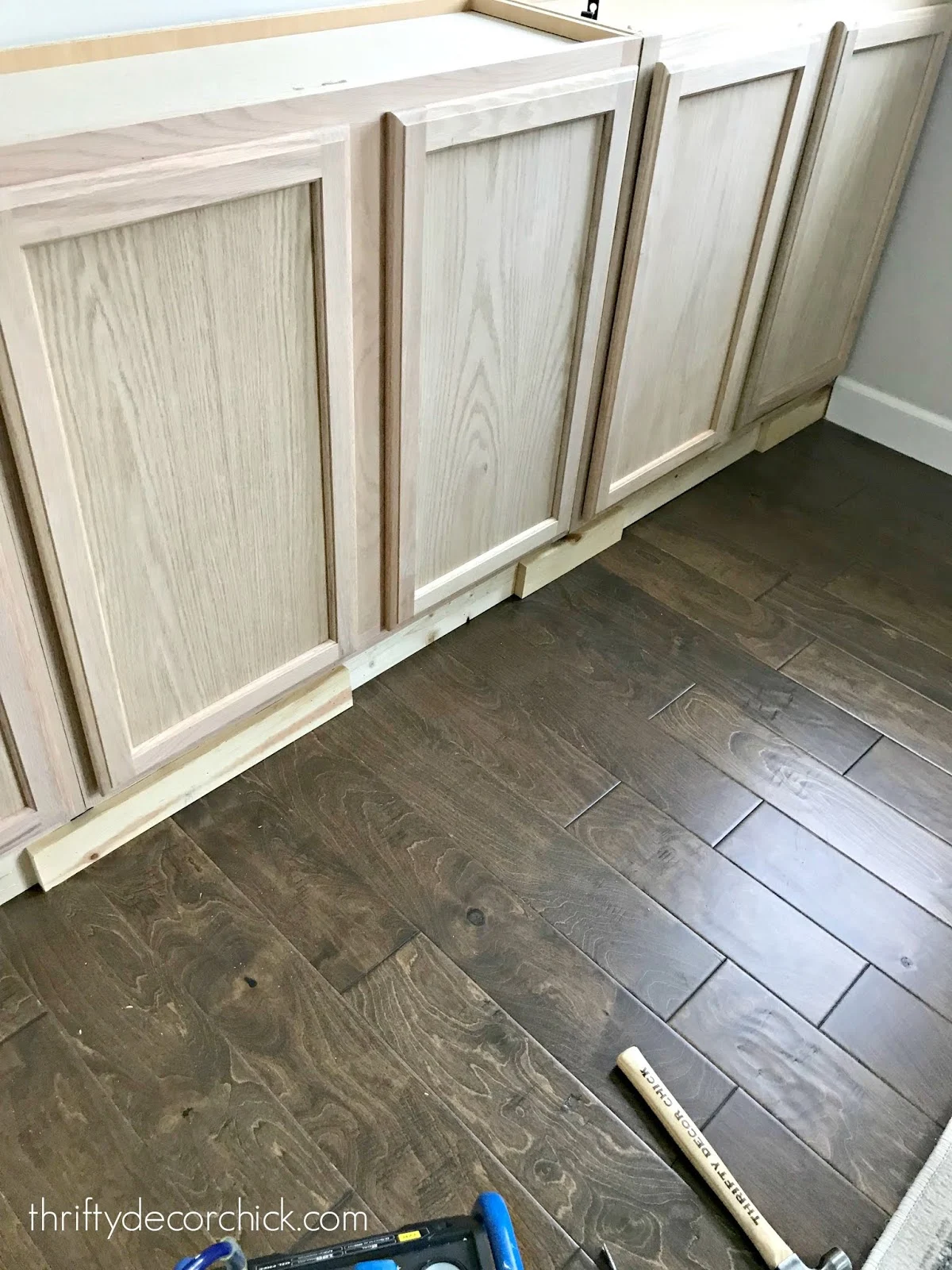 Gorgeous Wallpaper on the Office Bookcases | Thrifty Decor Chick ...