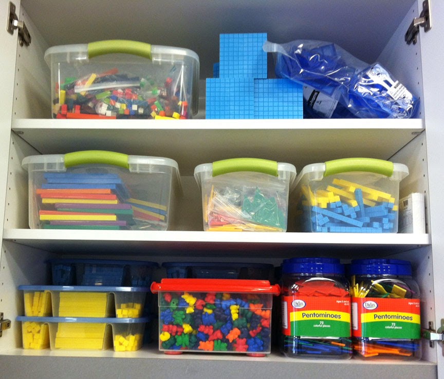 Bookish Ways in Math and Science: My Classroom - Organizing Math