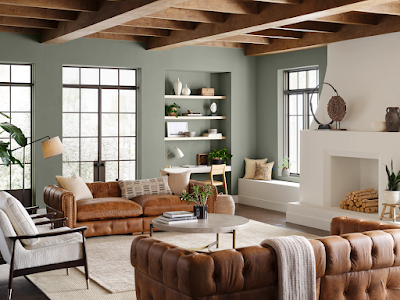 Content in a Cottage: EVERGREEN FOG: Paint Color of the Year 2022 by ...