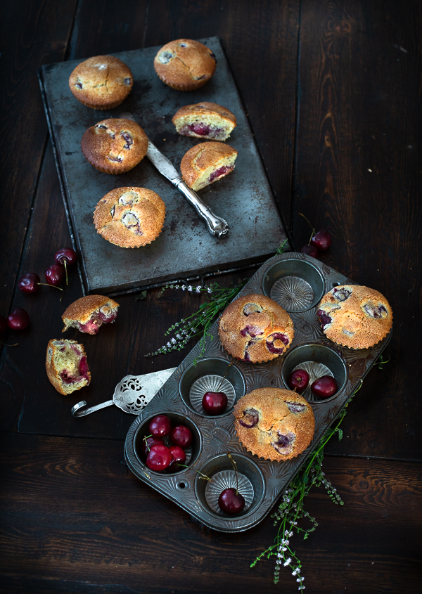 three little halves: Maraschino Muffins