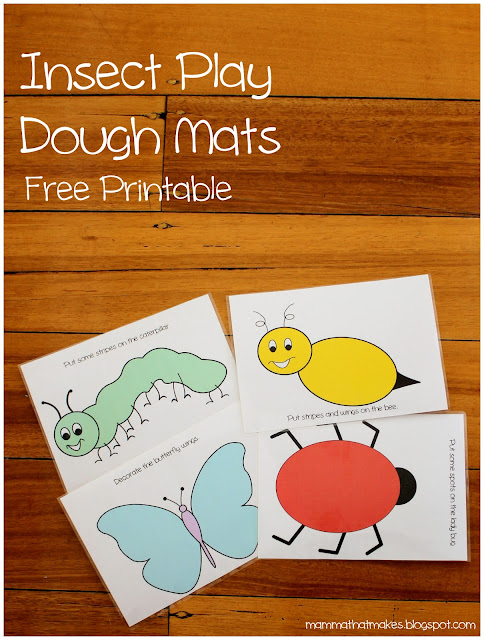 Mamma That Makes: Insect Play Dough Mats