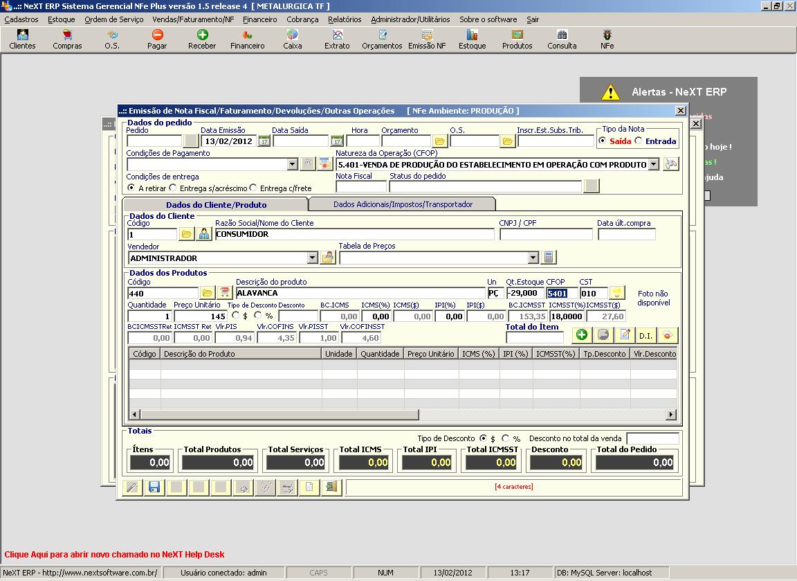 NeXT Software - Sistemas ERP e Nota Fiscal Eletrônica (NF-e / NFS-e ...