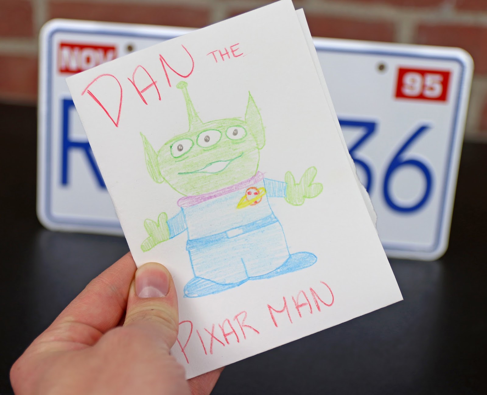 Dan the Pixar Fan: Toy Story: Pizza Planet Truck License Plate Replica