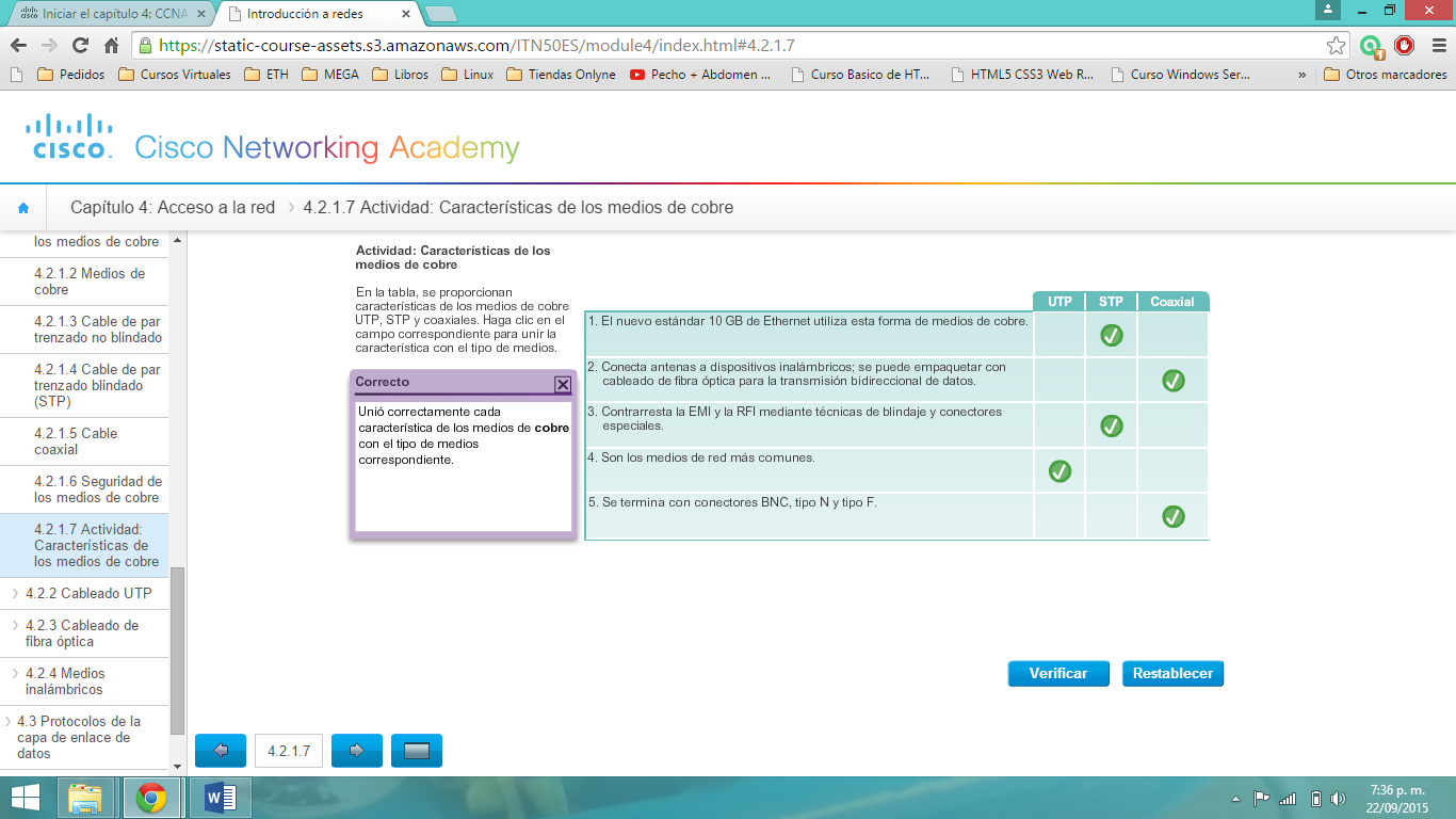 CISCO CCNA 1 v5.0: 4.2.1.7 Laboratorio
