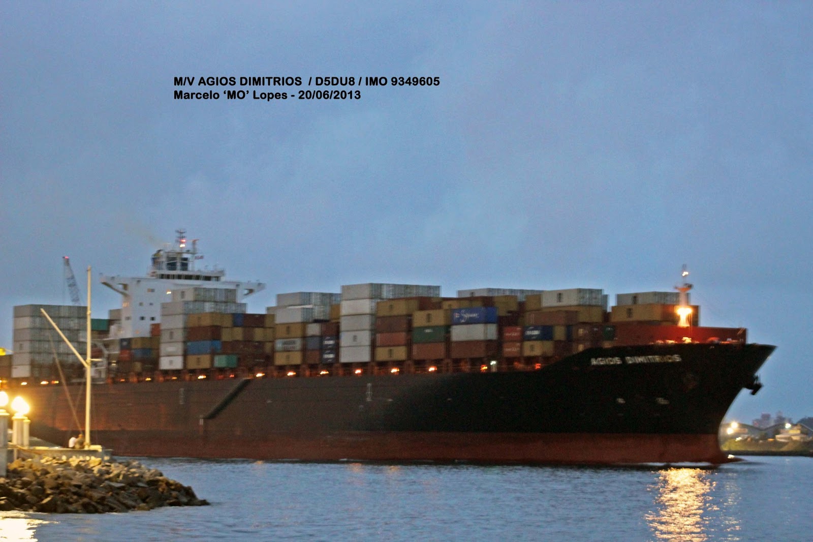 Santos Shiplovers: M/V Agios Dimitrios / D5DU8