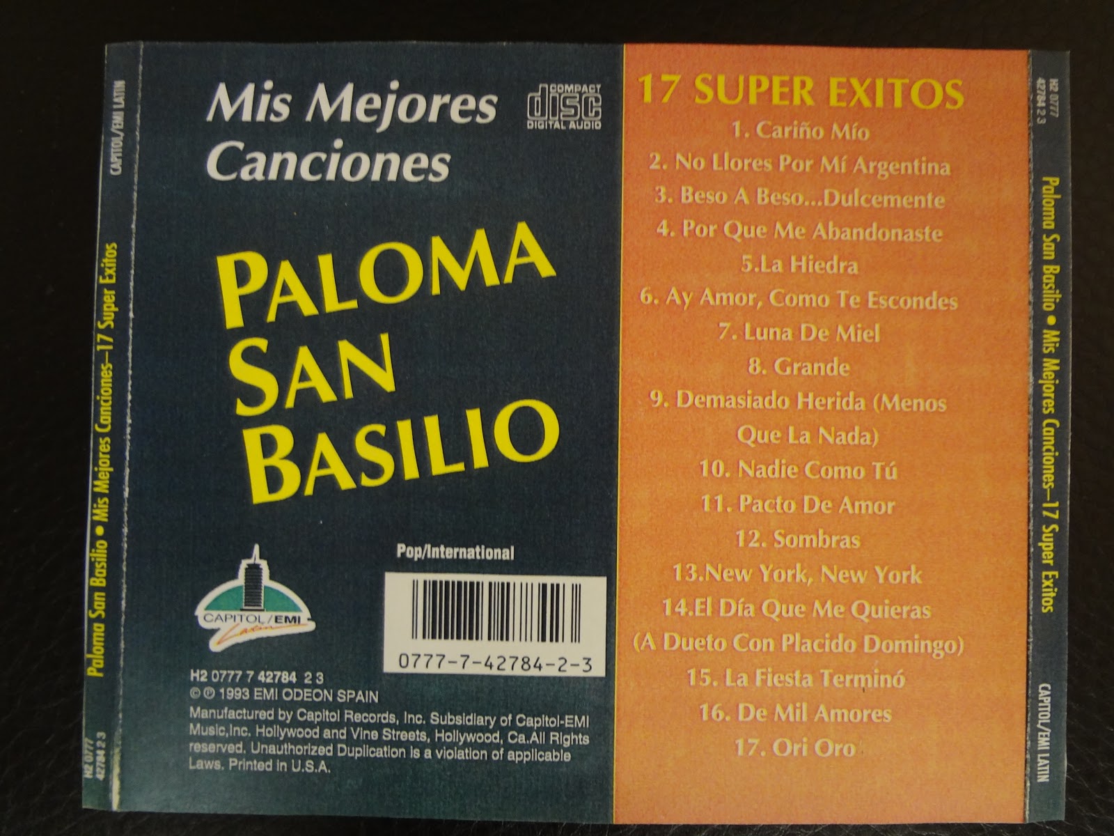MELODIAS DE COLOMBIA: PALOMAS SAN BASILIO - MIS MEJORES CANCIONES