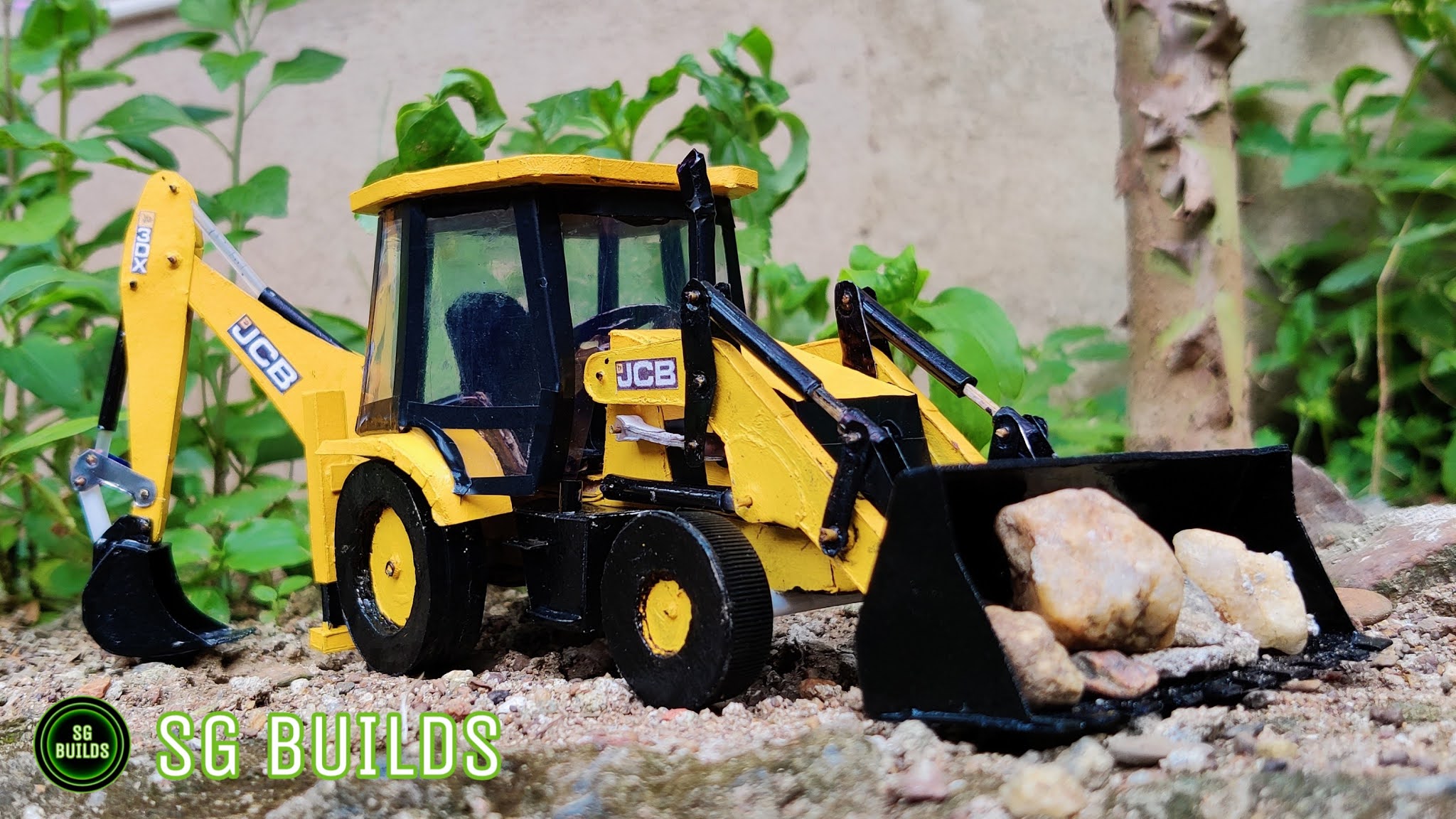 how to make jcb with cardboard