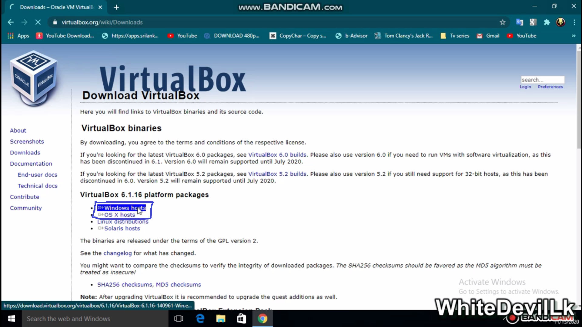 Install The Oracle Virtual Box