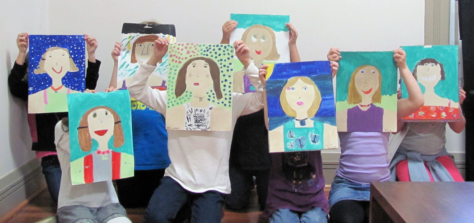 Artfully Yours: Girl Scout Brownie Troop Gallery Tour, Paints Self ...