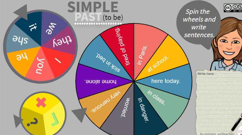 PROYECTO BILINGUE CBM: Simple Past Wheel Game Genially