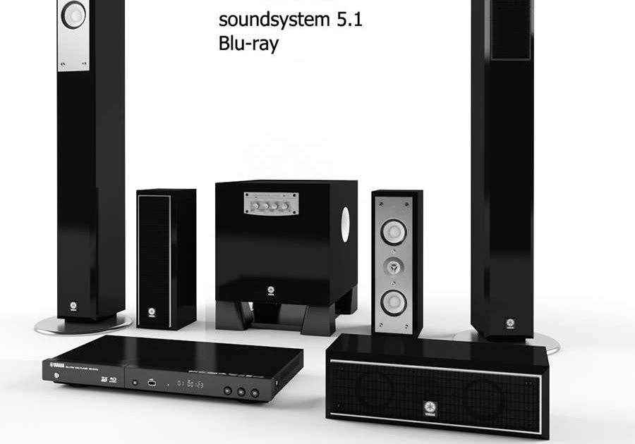 Sound System 5.1 Yamaha 3d model