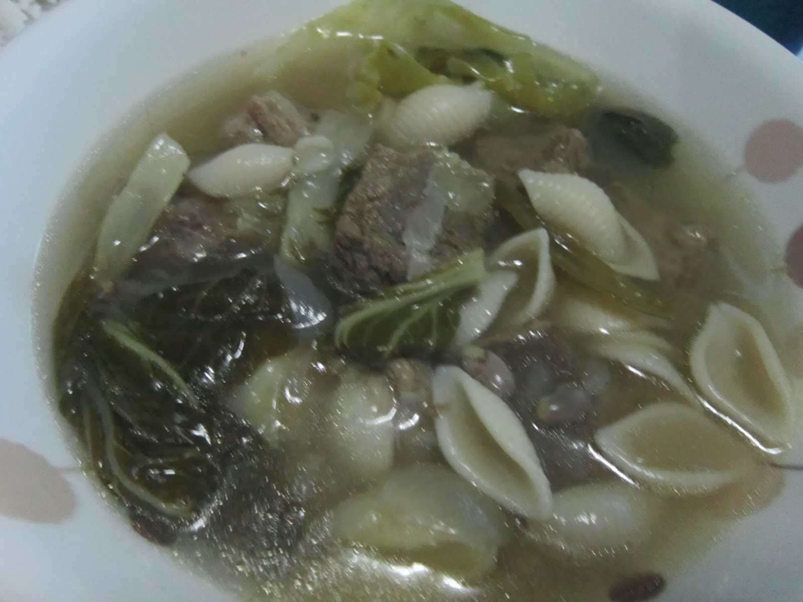 NILAGANG BAKA with SHELL MACARONI