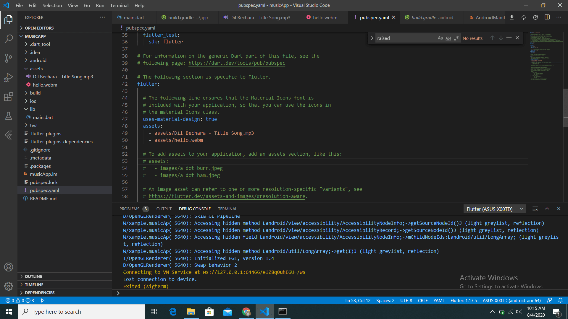How to Create Basic Music App on Flutter Framework [Task-1] | Technical ...