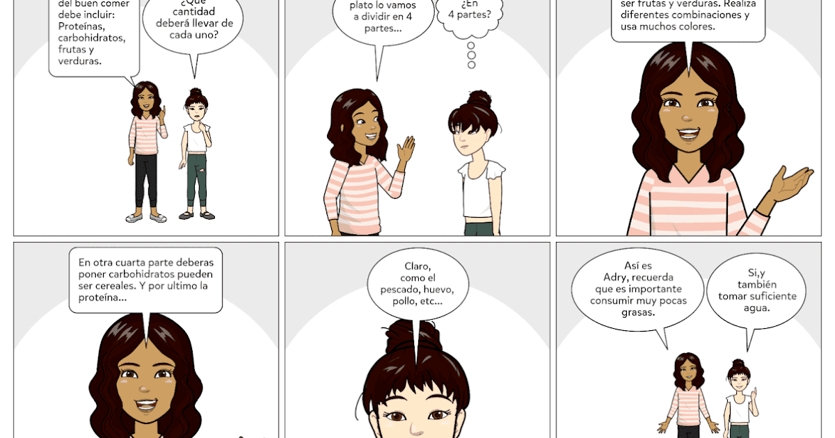 Comic Comida Saludable | Escribiendo una vida