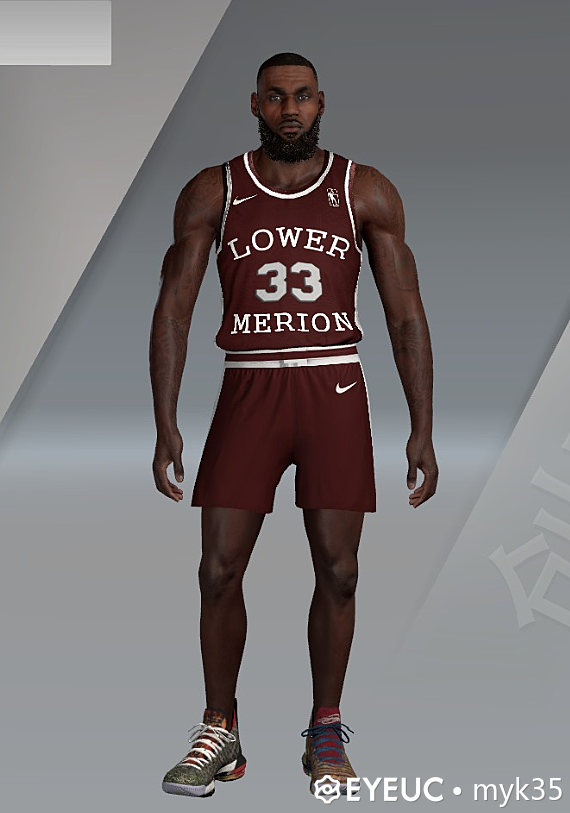 Kobe Bryant Lower Merion High School Jersey By Villager [FOR 2K20]