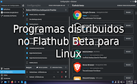 Programas distribuídos no Flathub Beta para Linux