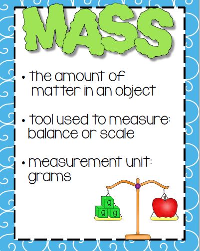 ENGLISH CORNER : UNIT 5. MATTER - Mass and Volume